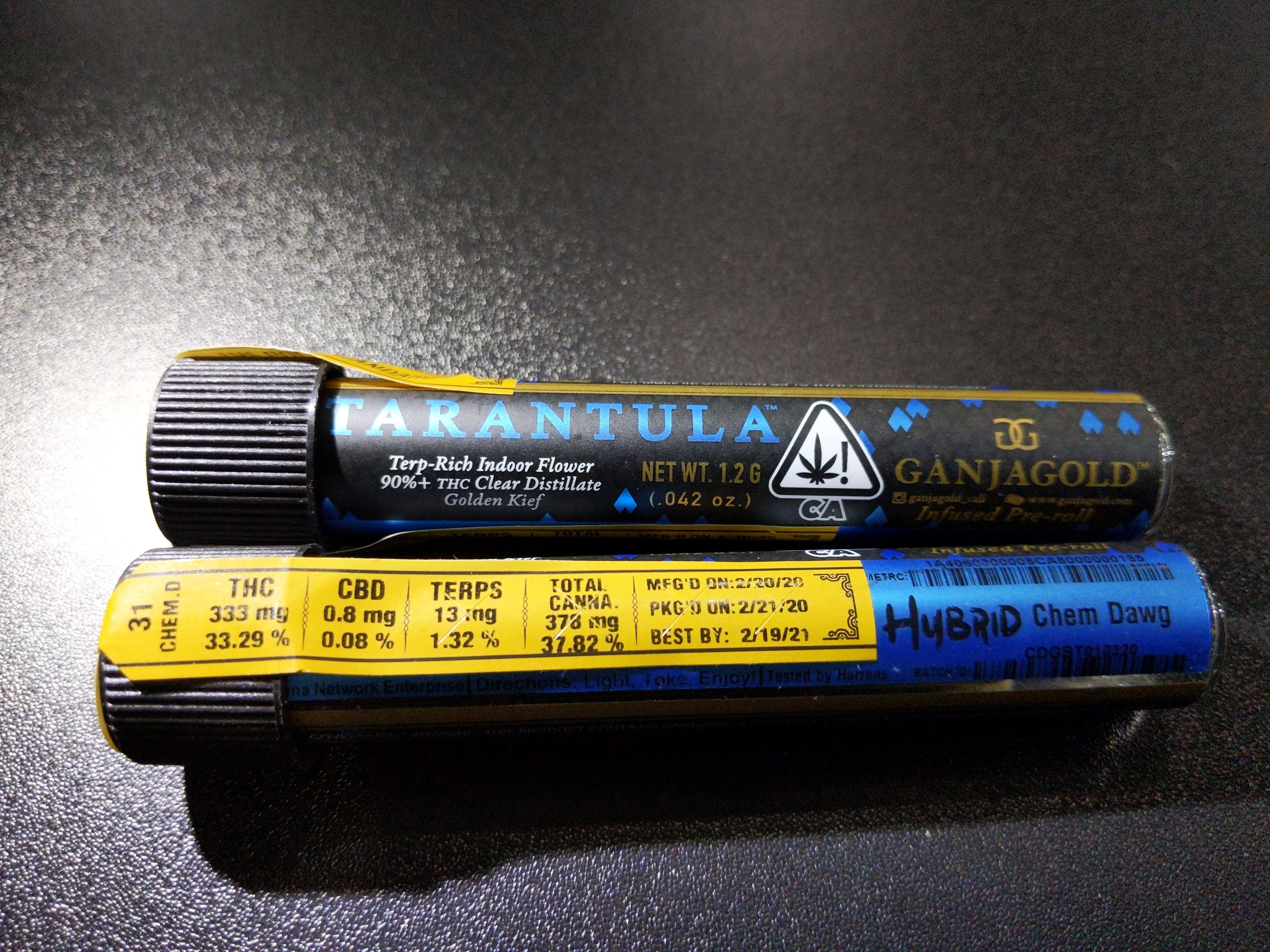 Ganja Gold Chem Dawg Blue Tarantula 1.2g | Kure Wellness | Medical and ...