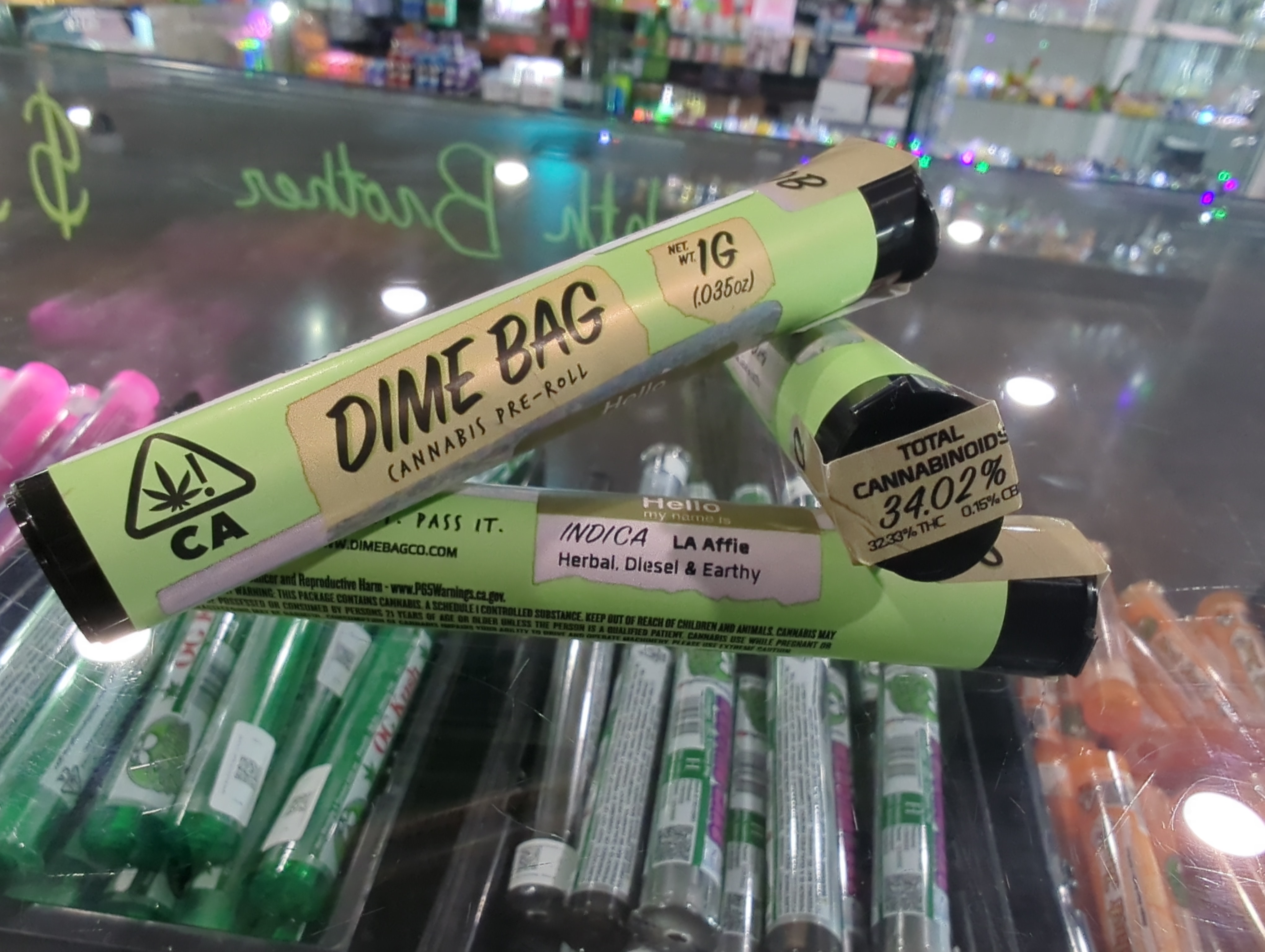 Dime Bag LA Affie 1g Preroll | Kure Wellness | Cannabis Dispensary ...