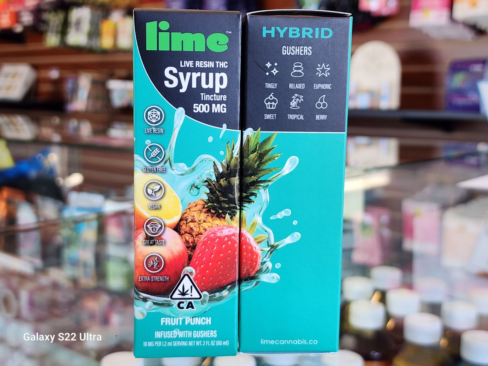 Lime Fruit Punch Live Resin Syrup 500mg Tincture | Kure Wellness ...