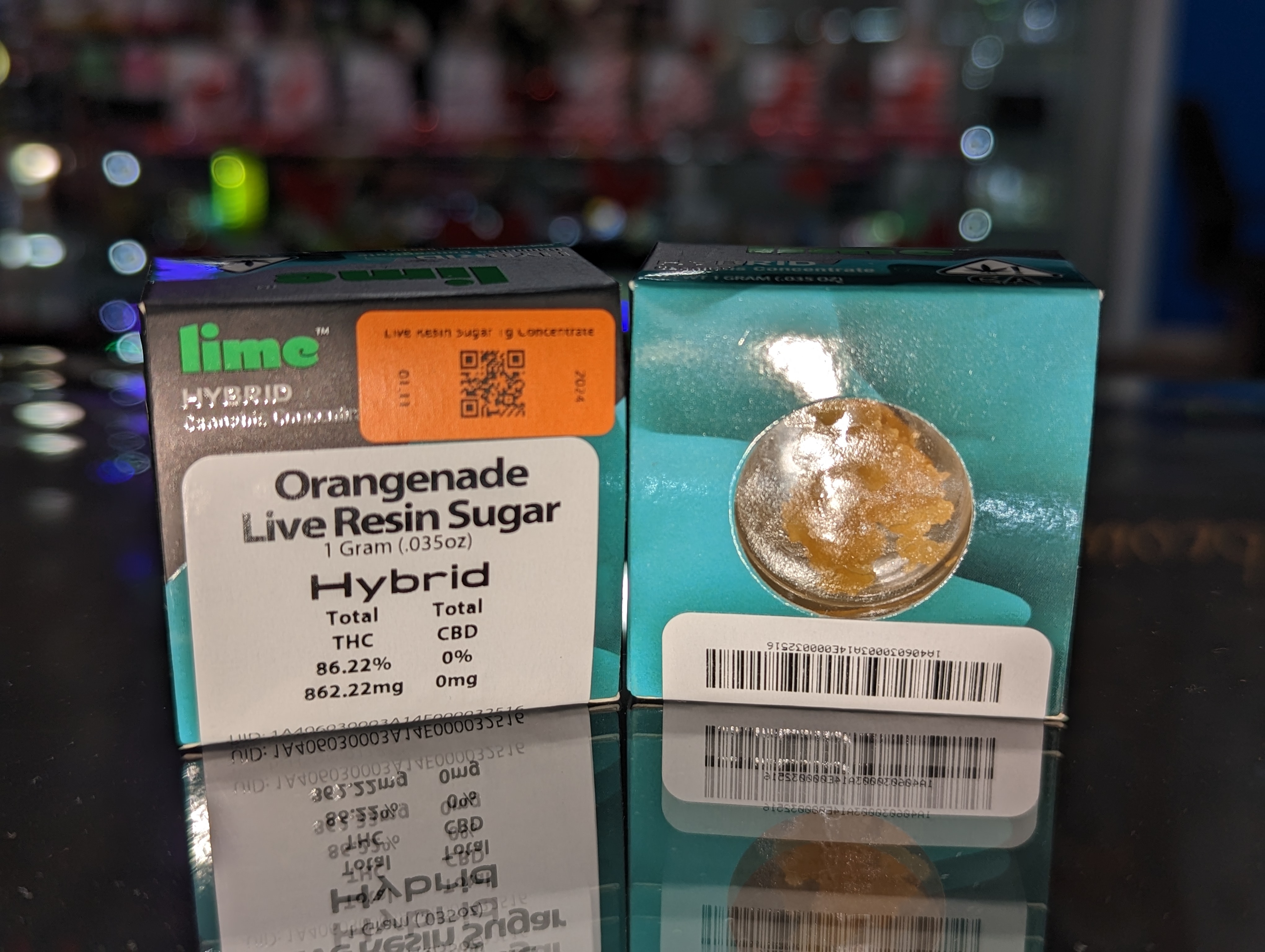 Lime Orangenade Live Resin Sugar 1g Concentrate | Kure Wellness ...