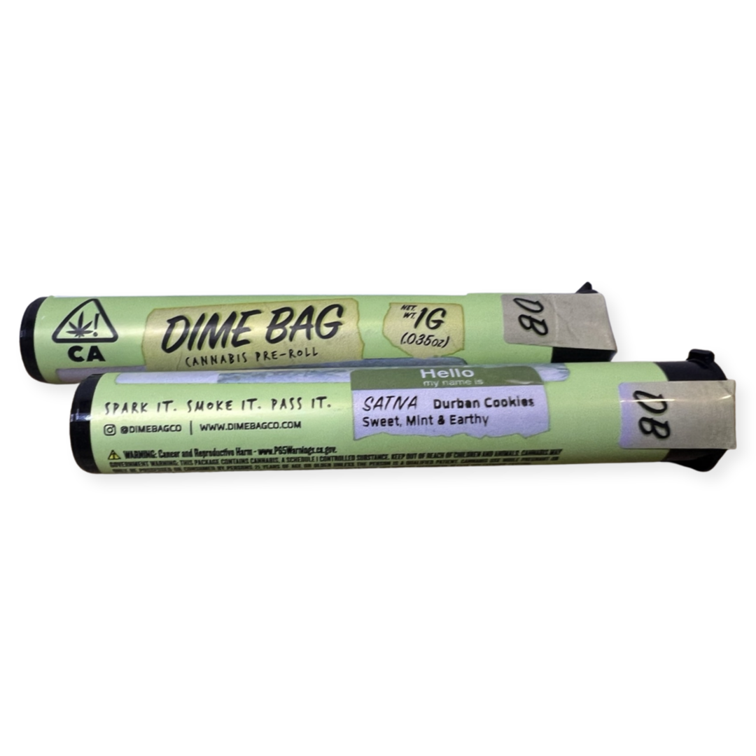 Dime Bag Durban Cookies 1g Preroll | Kure Wellness | Cannabis ... Dime Bag Durban Cookies 1g Preroll | Kure Wellness | Cannabis ...