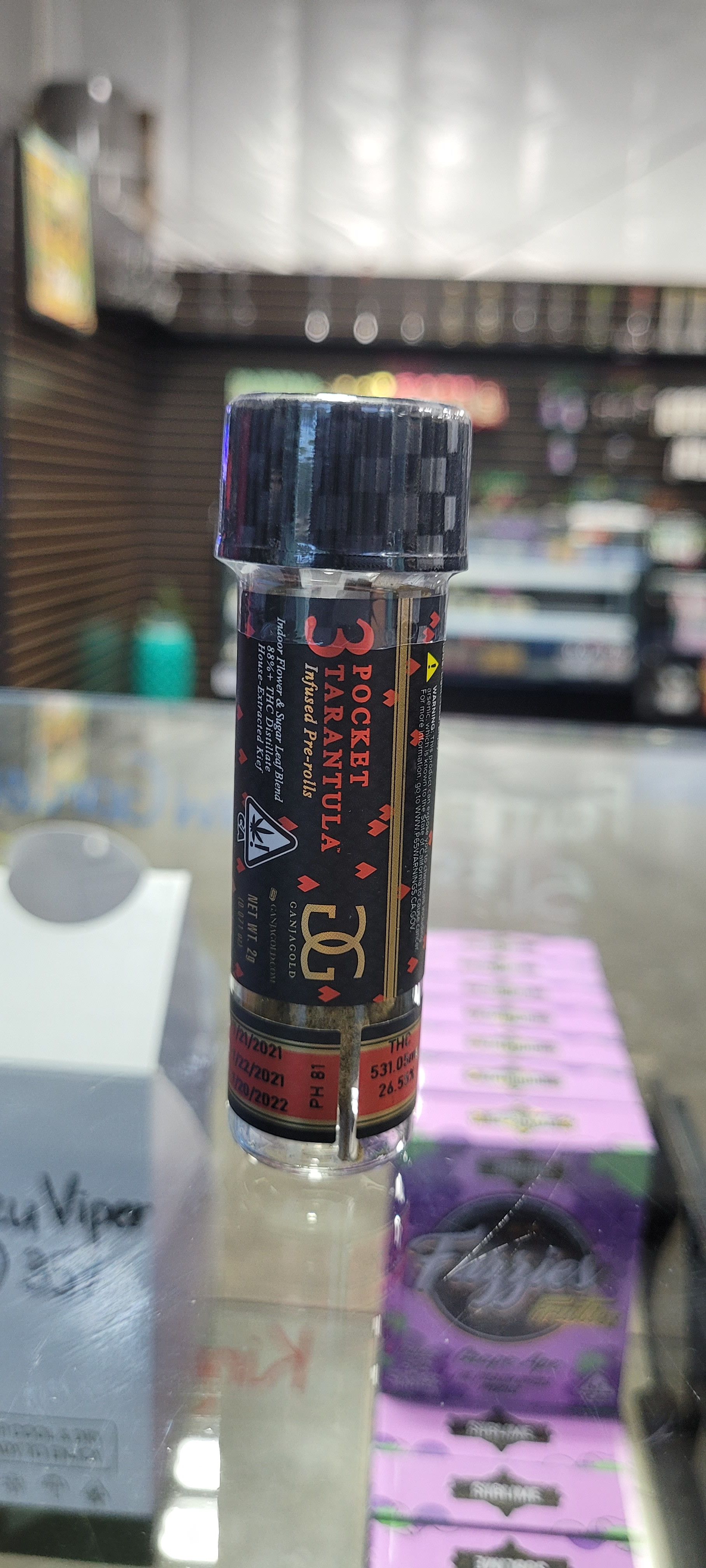 Ganja Gold Red Lemon Spice Infused 2g Preroll | Kure Wellness ...