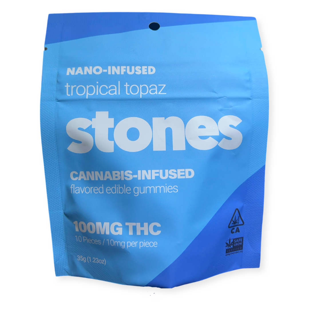 Stones Tropical Topaz 100mg Gummies | Kure Wellness | Cannabis ...