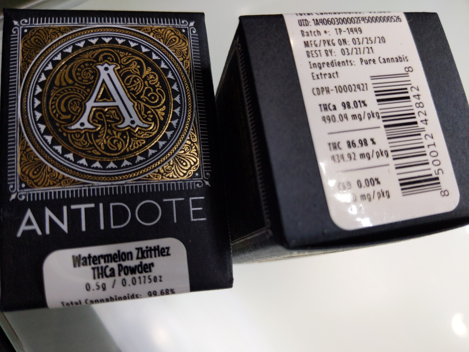 Antidote Watermelon Zkittles .5g THCa Powder | Kure Wellness | Cannabis ...
