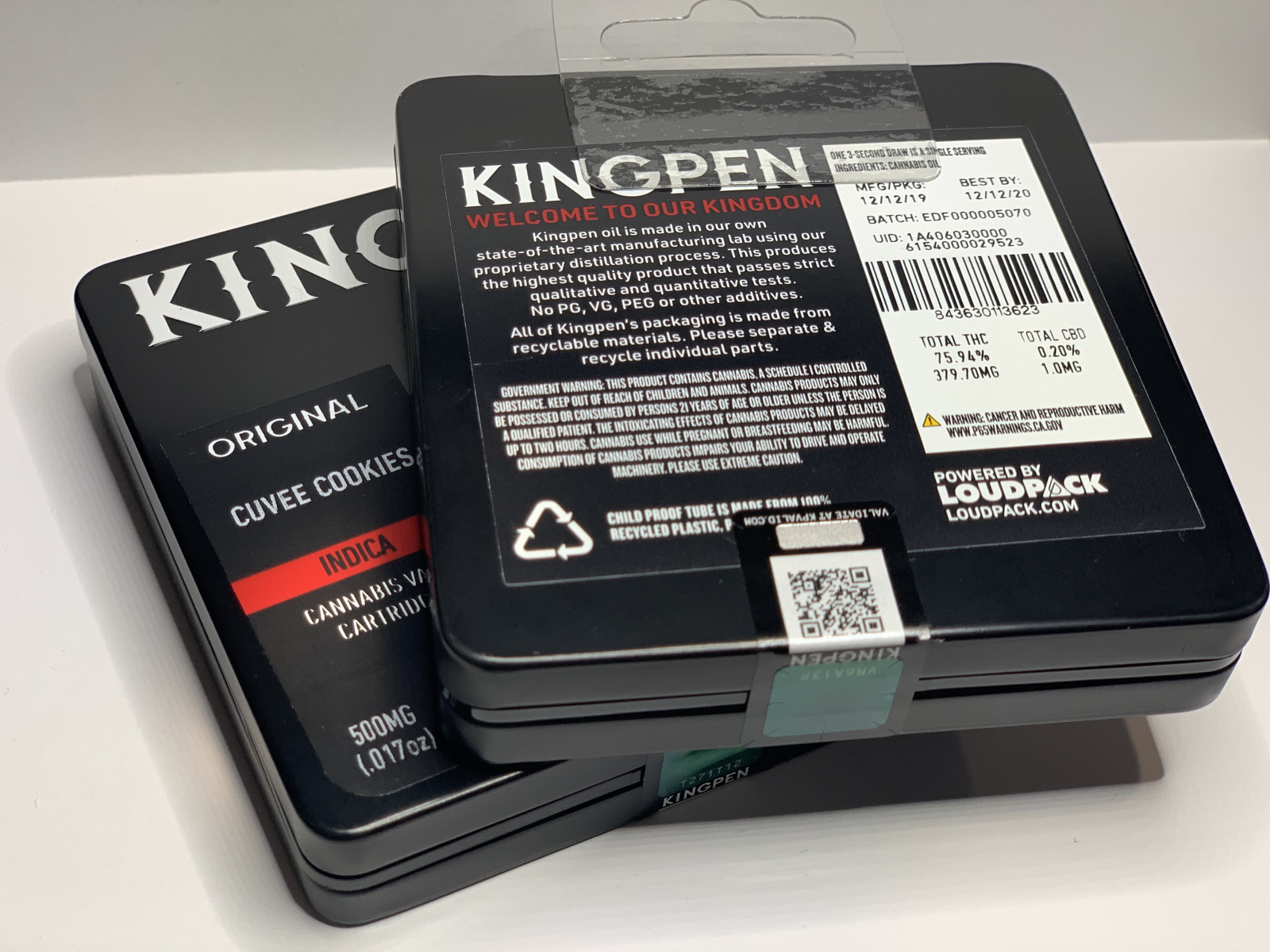 Kingpen Cuvee Cookies 0.5g Cartridge | Kure Wellness | Medical Dispensary
