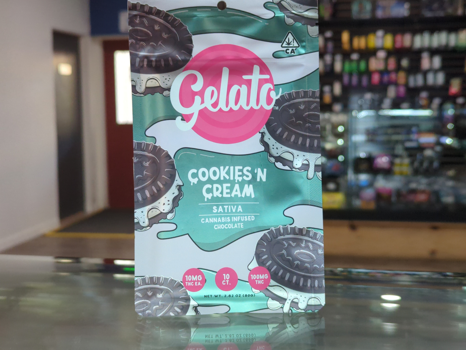 Gelato (cookies n cream ) sativa chocolate bar 100mg Edibles | Kure ...