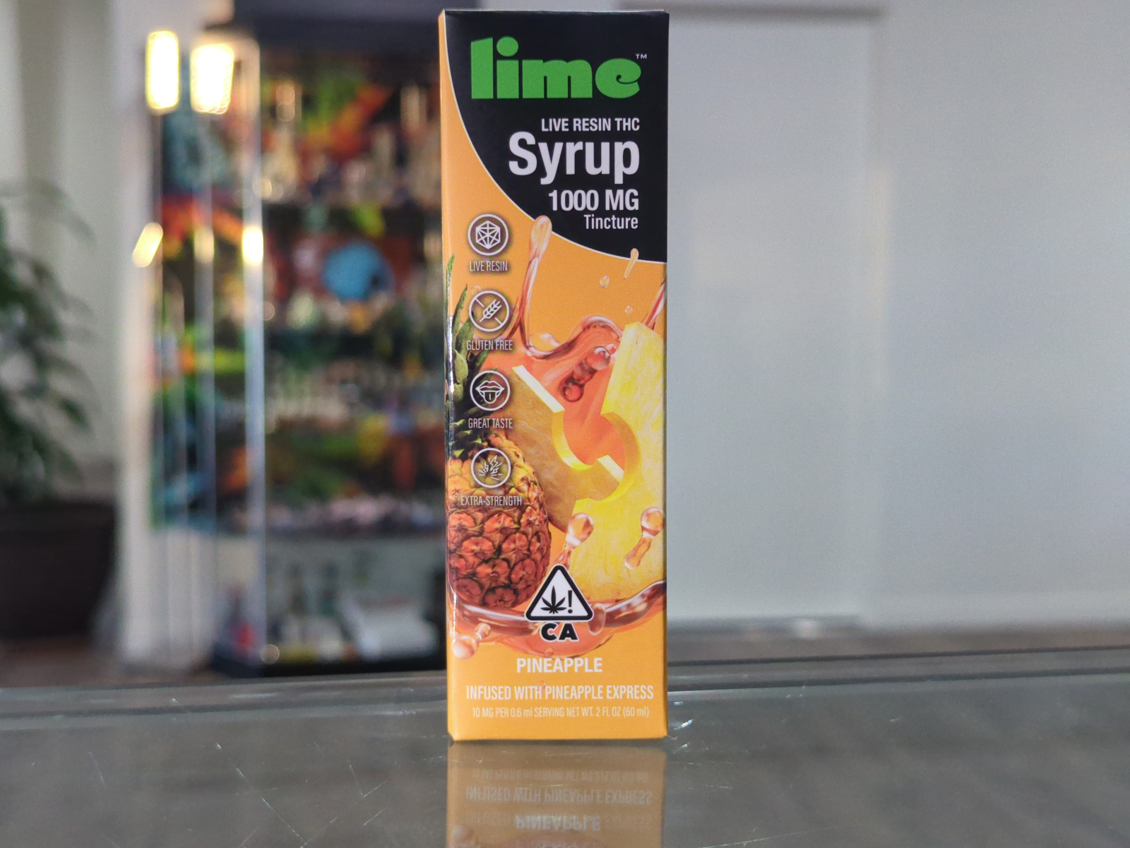 Lime Pineapple Live Resin Syrup 1000mg Tincture Kure Wellness Medical And Recreational