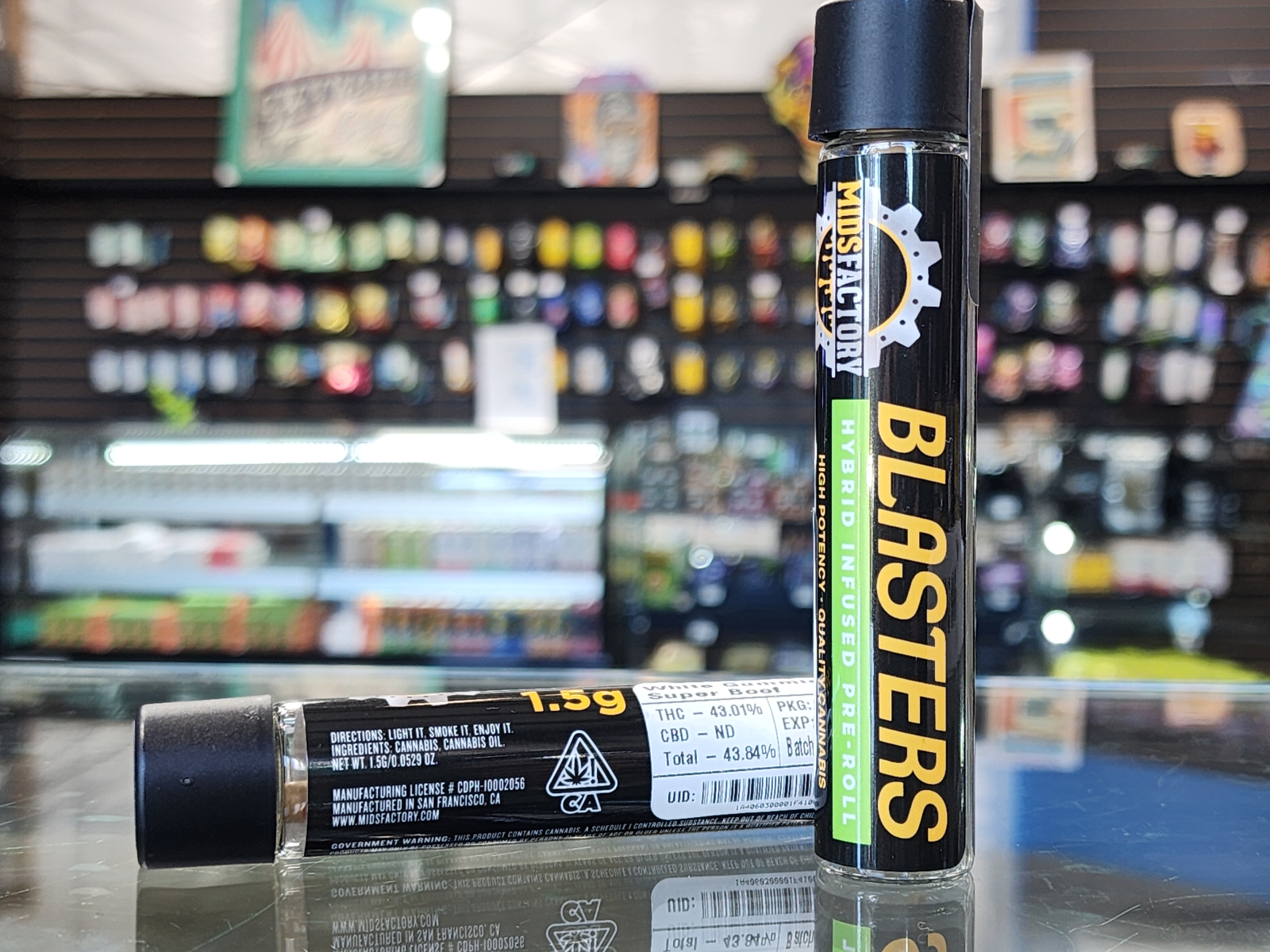 Midsfactory Blasters White Gummiez x Super Boof 1.5g Infused Preroll ...