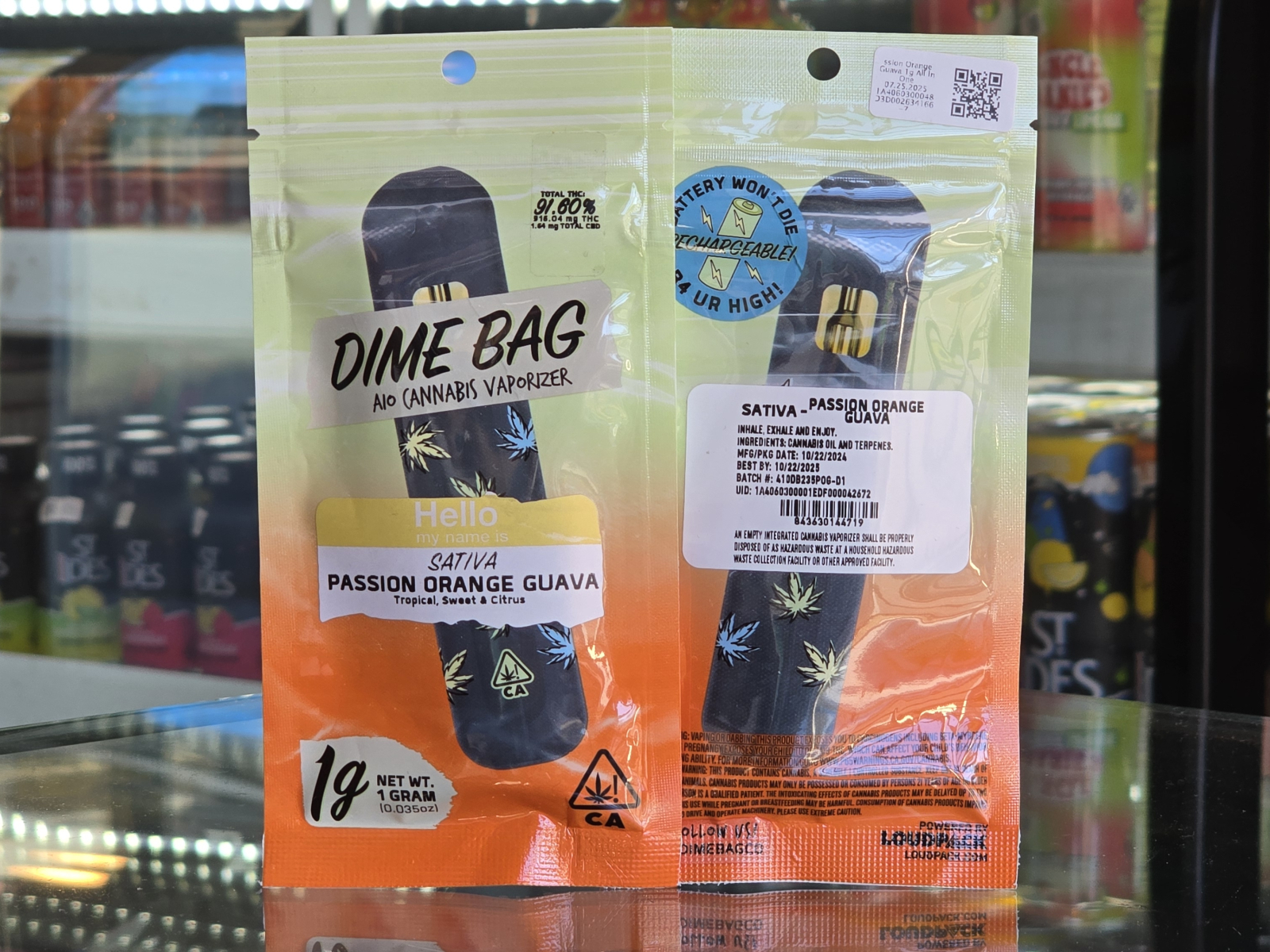 Dime Bag Passion Orange Guava 1g All In One | Kure Wellness | Cannabis Dispensary Ukiah Willits ...