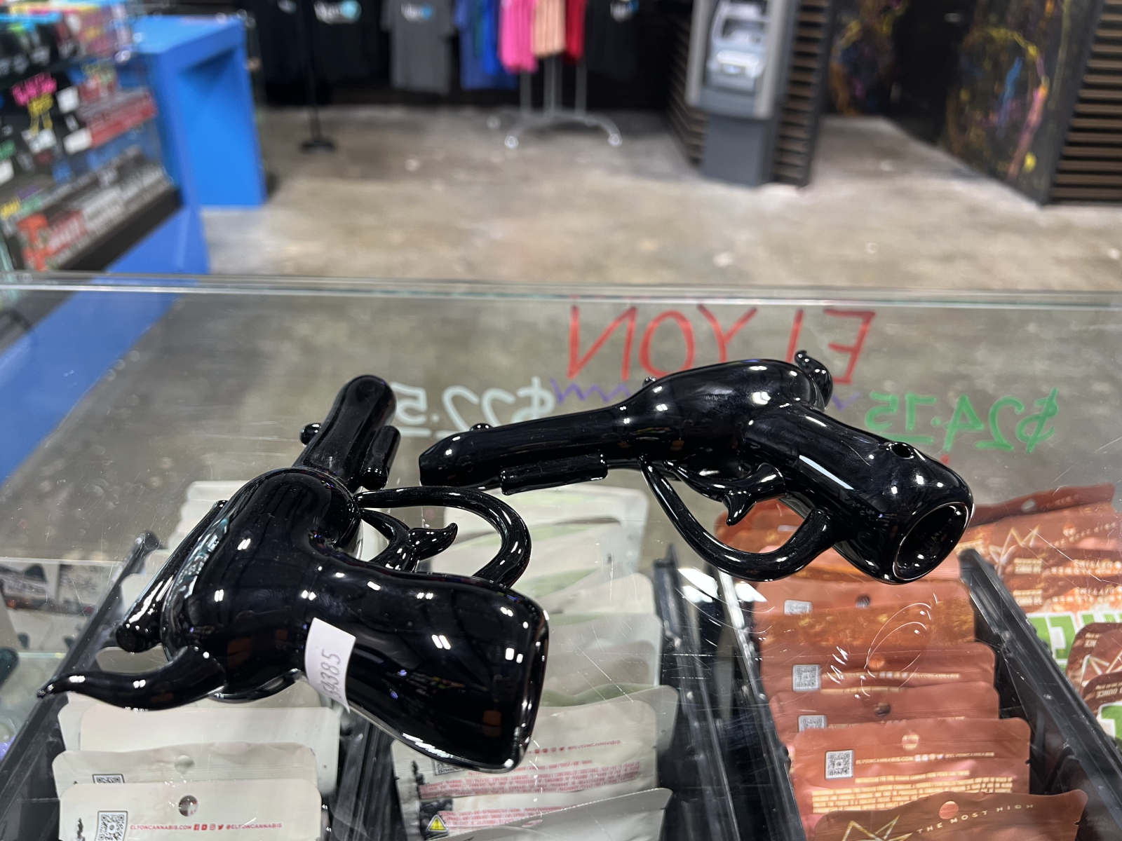 Gold Fumed Black Gun Hand Pipe | Kure Wellness | Medical and ...