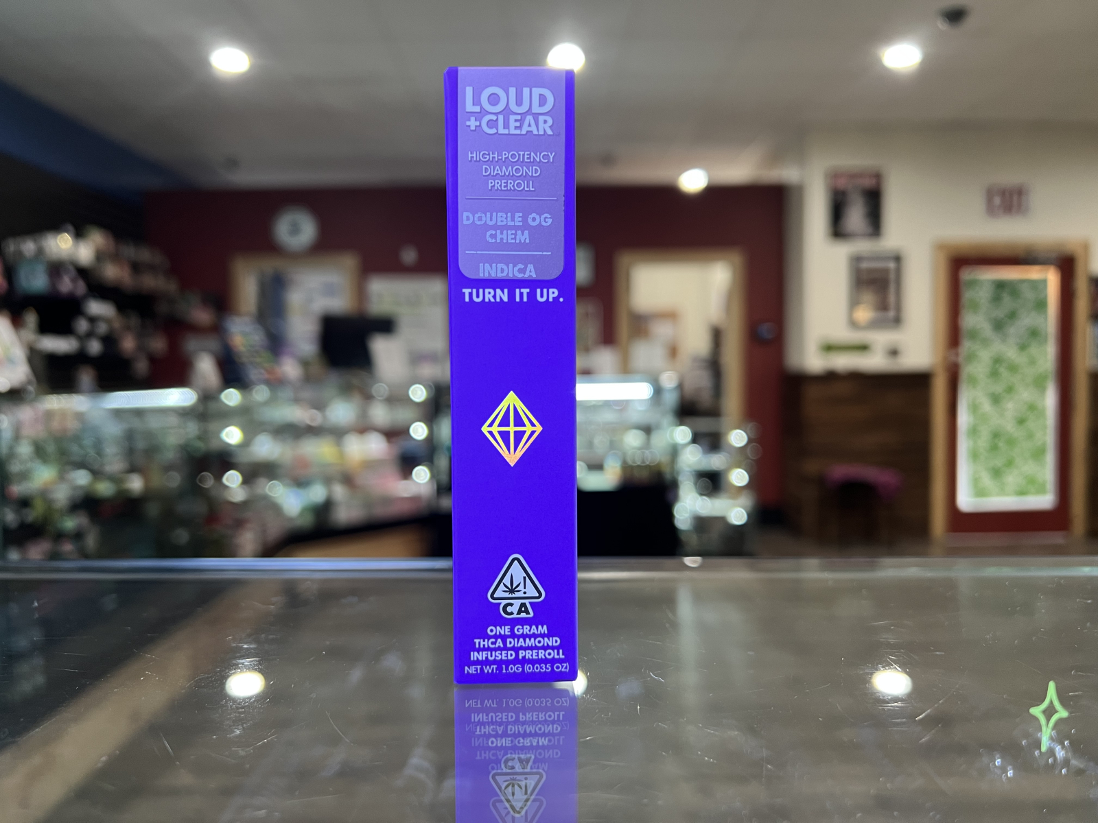 Loud+Clear Double OG Chem 1g Diamond Infused Preroll | Kure Wellness ...