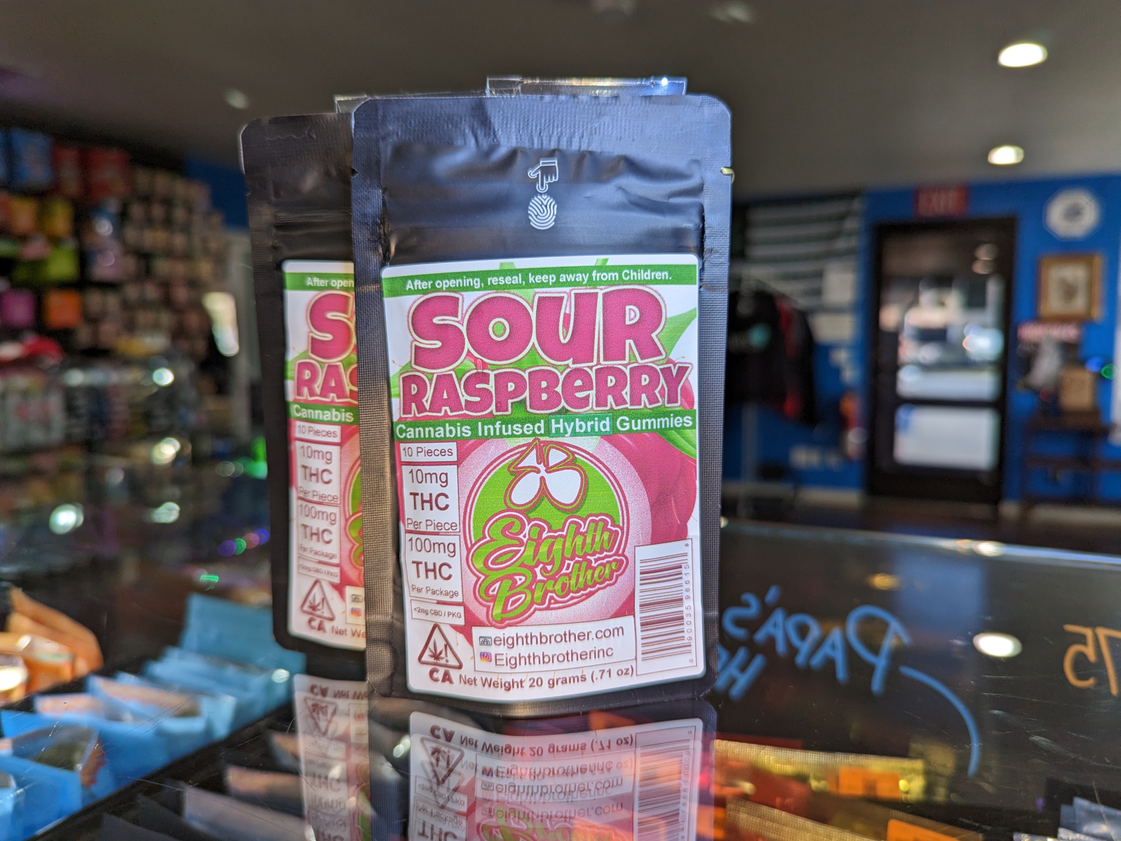 Eighth Brother Sour Raspberry Gummies 100mg | Kure Wellness | Cannabis ...