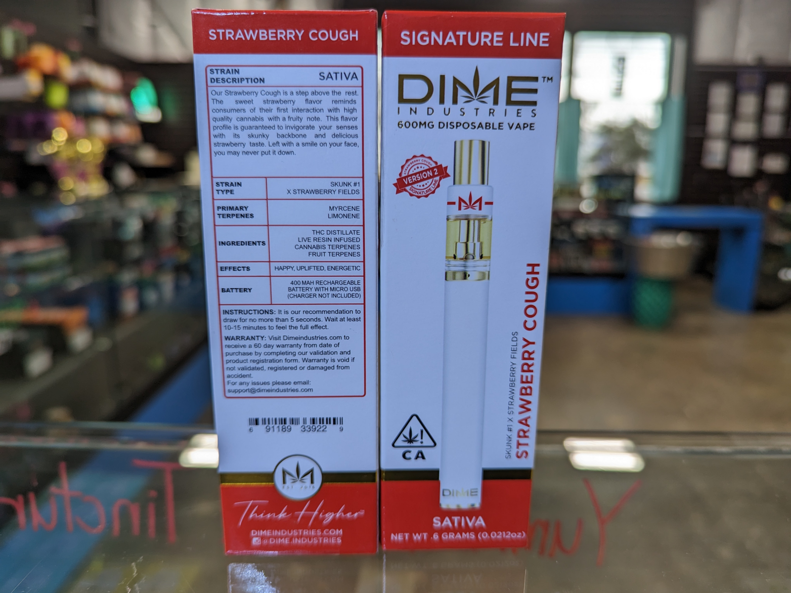 Dime Industries Strawberry Cough 600mg Disposable Cartridge | Kure ...