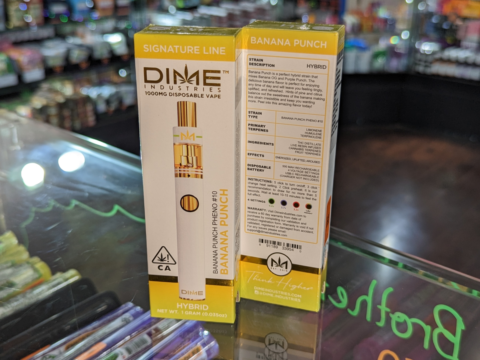 Dime Industries Banana Punch 1g Disposable Cartridge | Kure Wellness ...