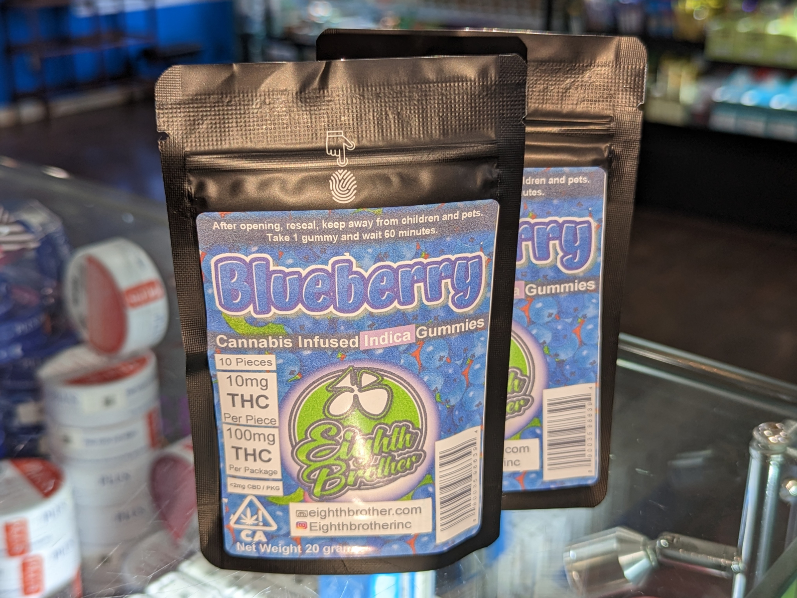Eighth Brother Blueberry Gummies 100mg | Kure Wellness | Medical and ...