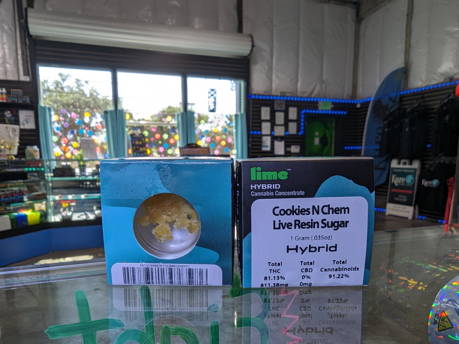 Lime Cookies n Chem 1g Live Resin Sugar Concentrate | Kure Wellness ...