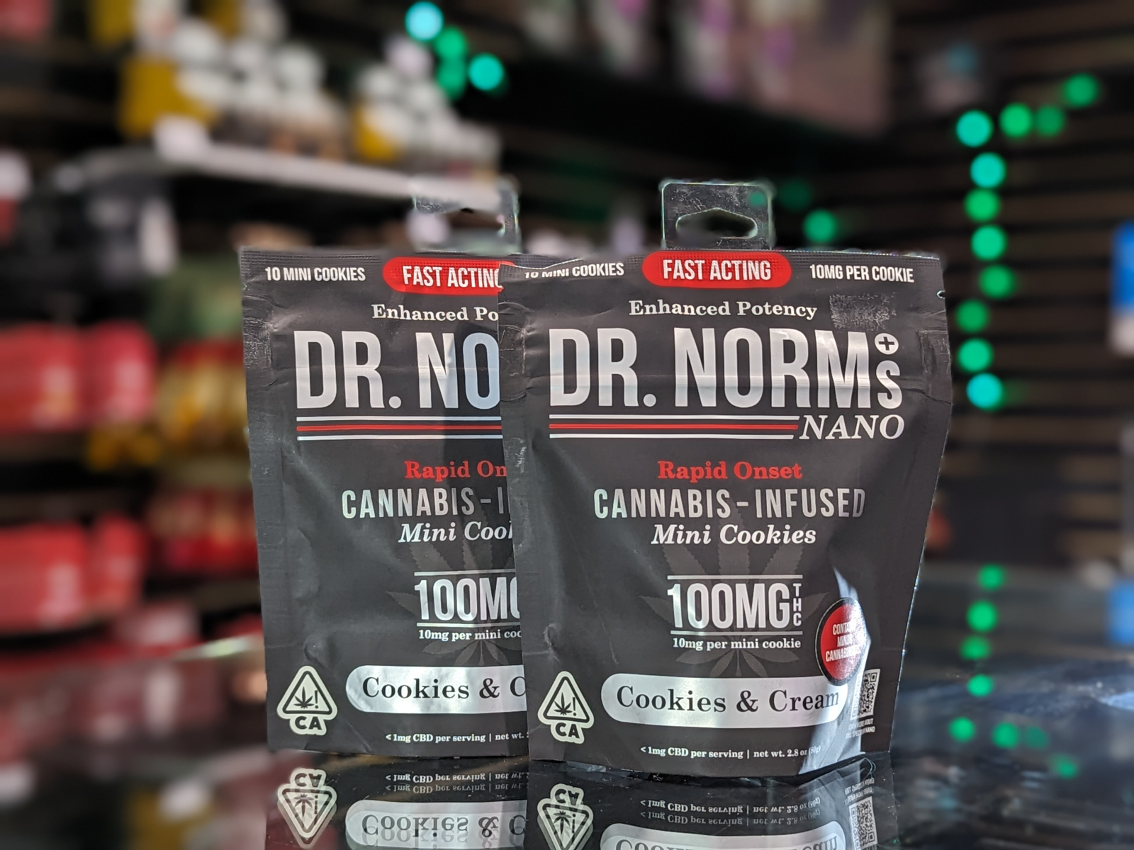 Dr. Norm's Nano Cookies & Cream Cookies 100mg 10-Pack | Kure Wellness ...