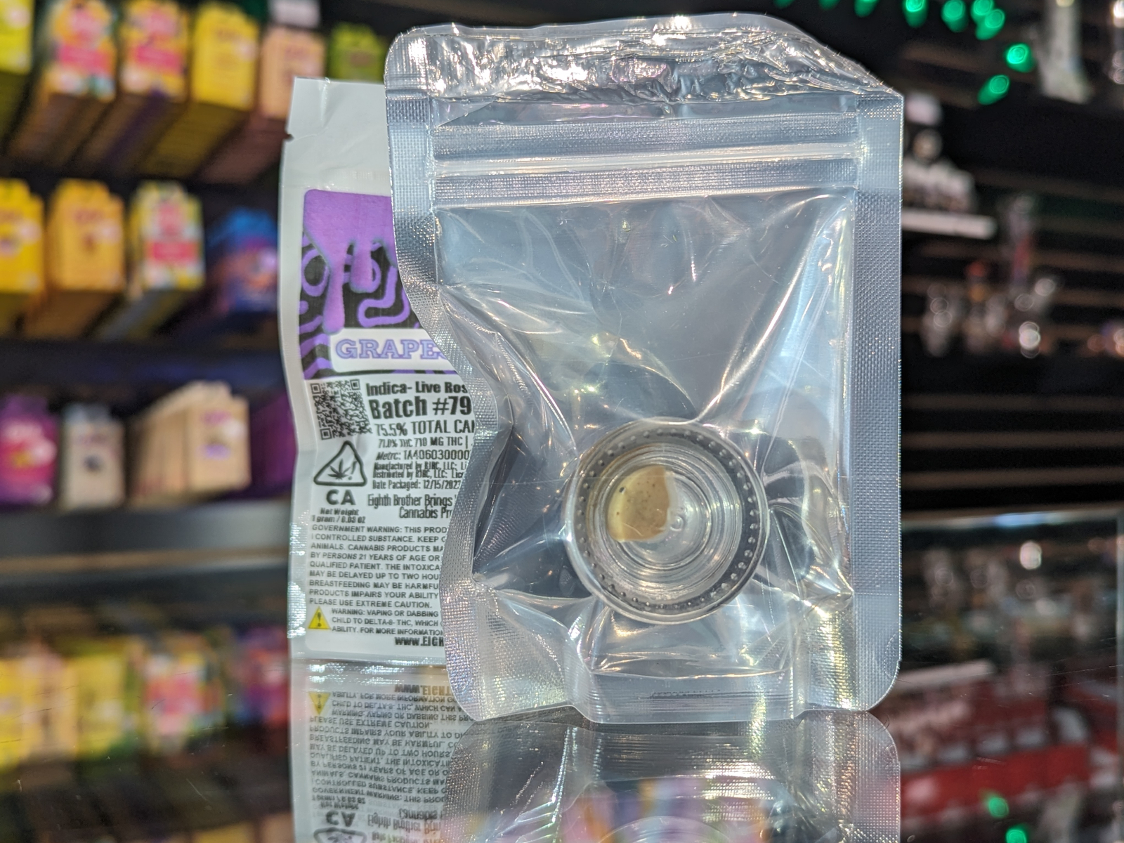 Eighth Brother Grapes & Cream 1g Live Rosin Concentrate | Kure Wellness ...