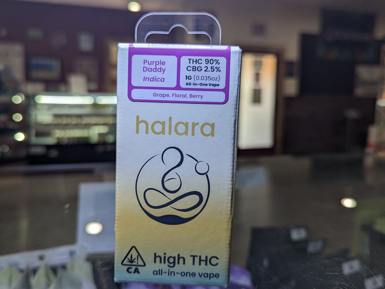 Halara Purple Daddy 1g All in One Vape Cartridge | Kure Wellness ...