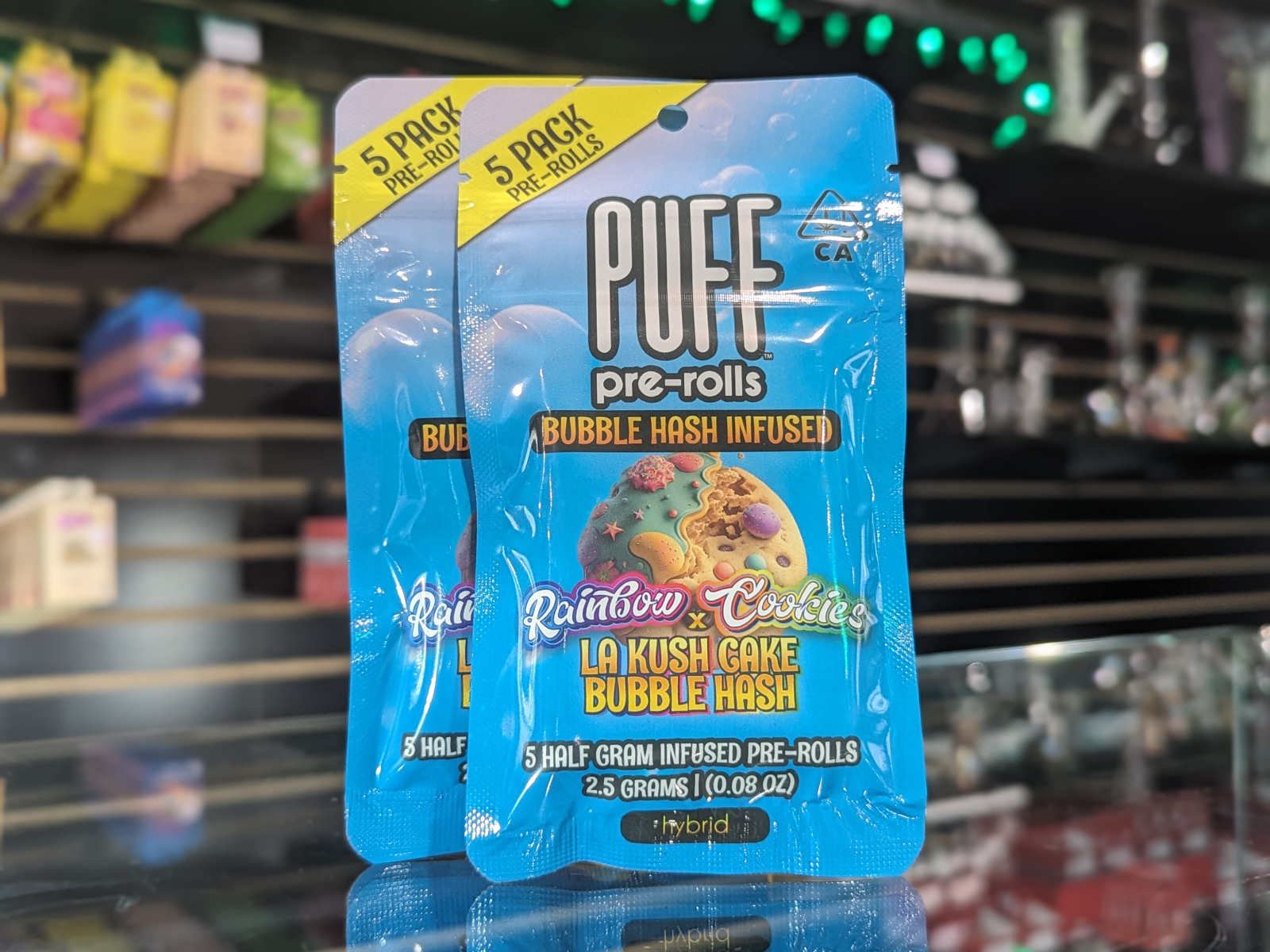 Puff 5-Pack Rainbow Cookies x La Kush Cake Bubble Hash Preroll 2.5g ...