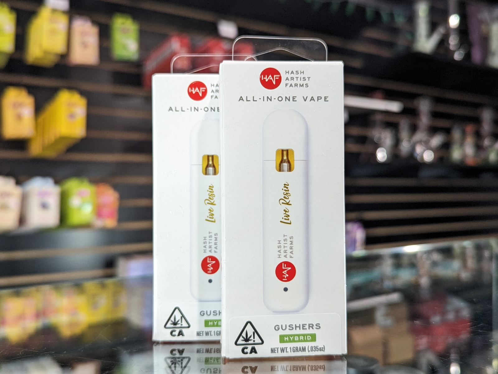 Hash Artist Farms Gushers 1g Live Resin All in One Cartridge | Kure ...