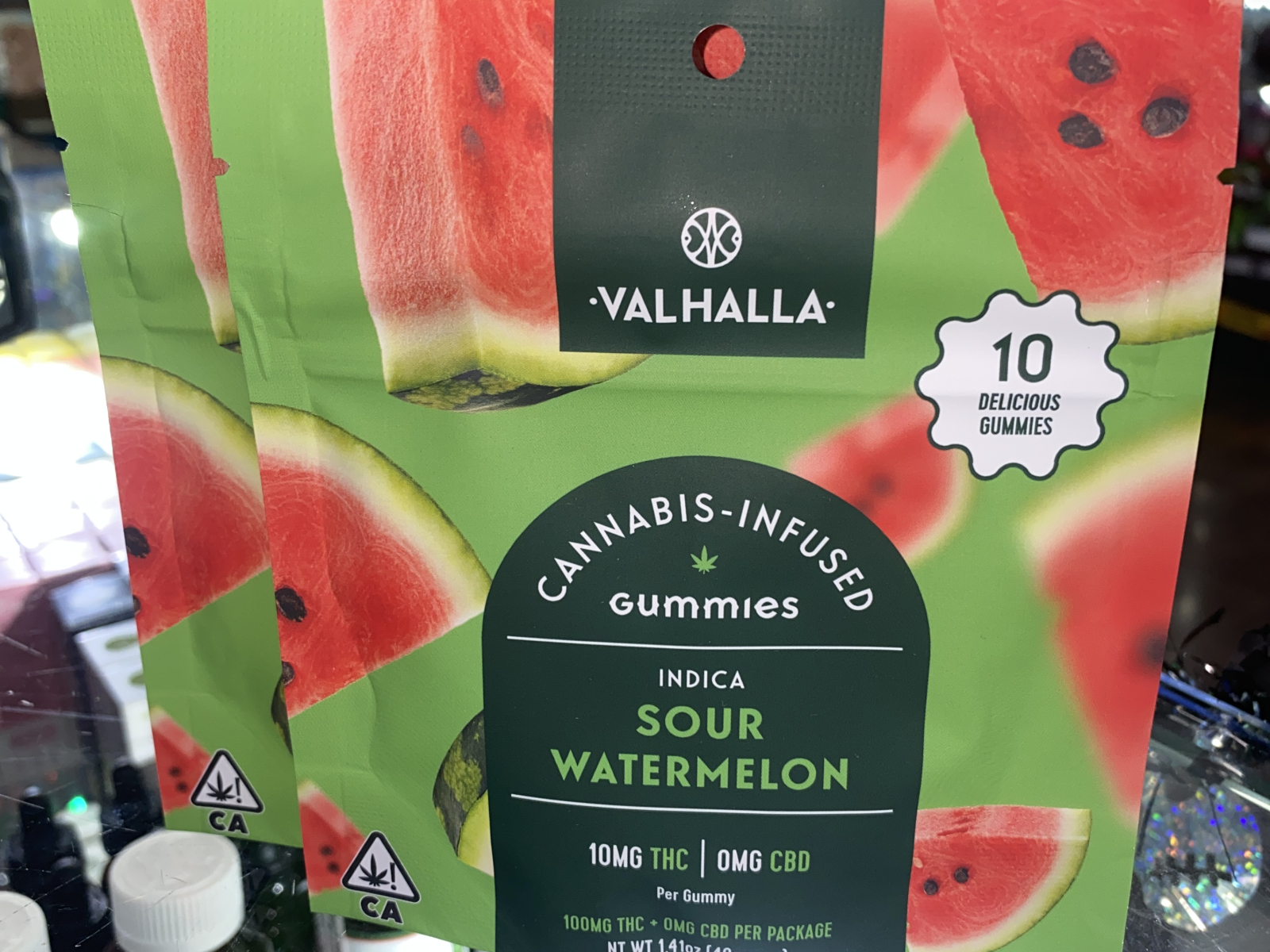 Vahalla Sour Watermelon 100mg Edibles | Kure Wellness | Cannabis ...