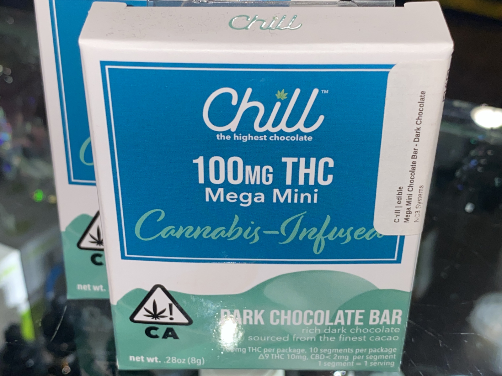 Chill Mega Mini Dark Chocolate 100mg | Kure Wellness | Medical and ...