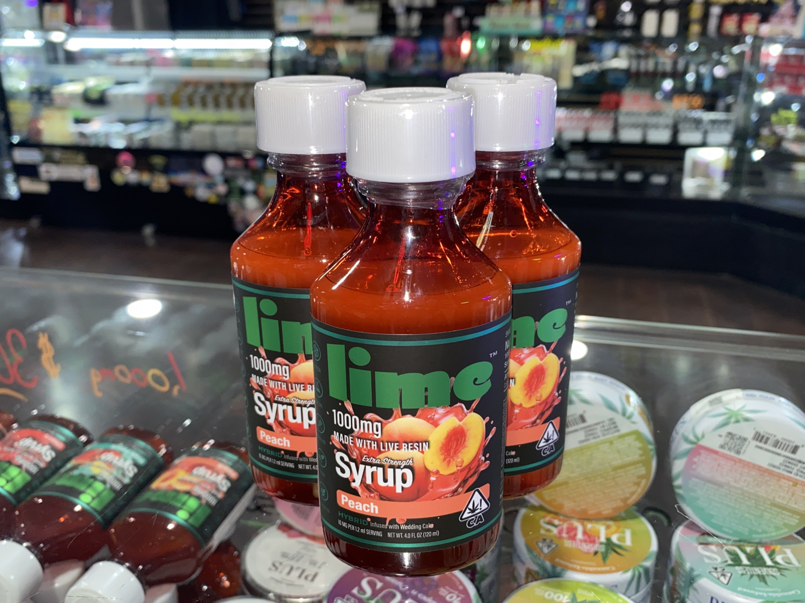 Lime Peach Live Resin Syrup 1000mg Tincture | Kure Wellness | Medical ...